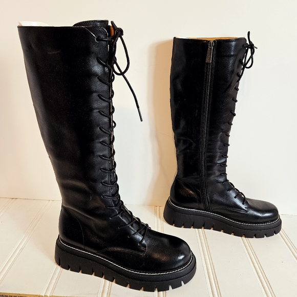 J Slides | Shoes | J Slides Knee High Boots Womens 8 Telly Black ...